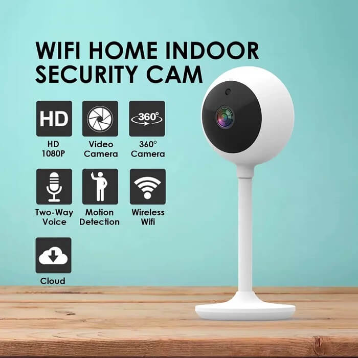 Tuya WiFi Camera Flexible Stand Smart 2 MP Cloud Mini | Peekaboo Nanny ...