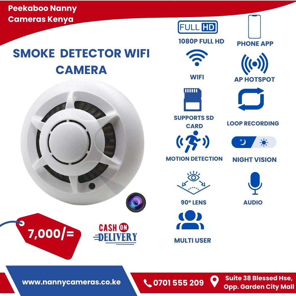 UFO Smoke Detector WiFi Camera Full HD Hidden Spy Camera in Kenya ...