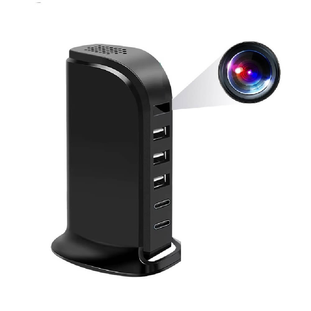 5 Port USB Charger WiFi Camera HD Multi Port USB Hub Full HD Mini Spy ...